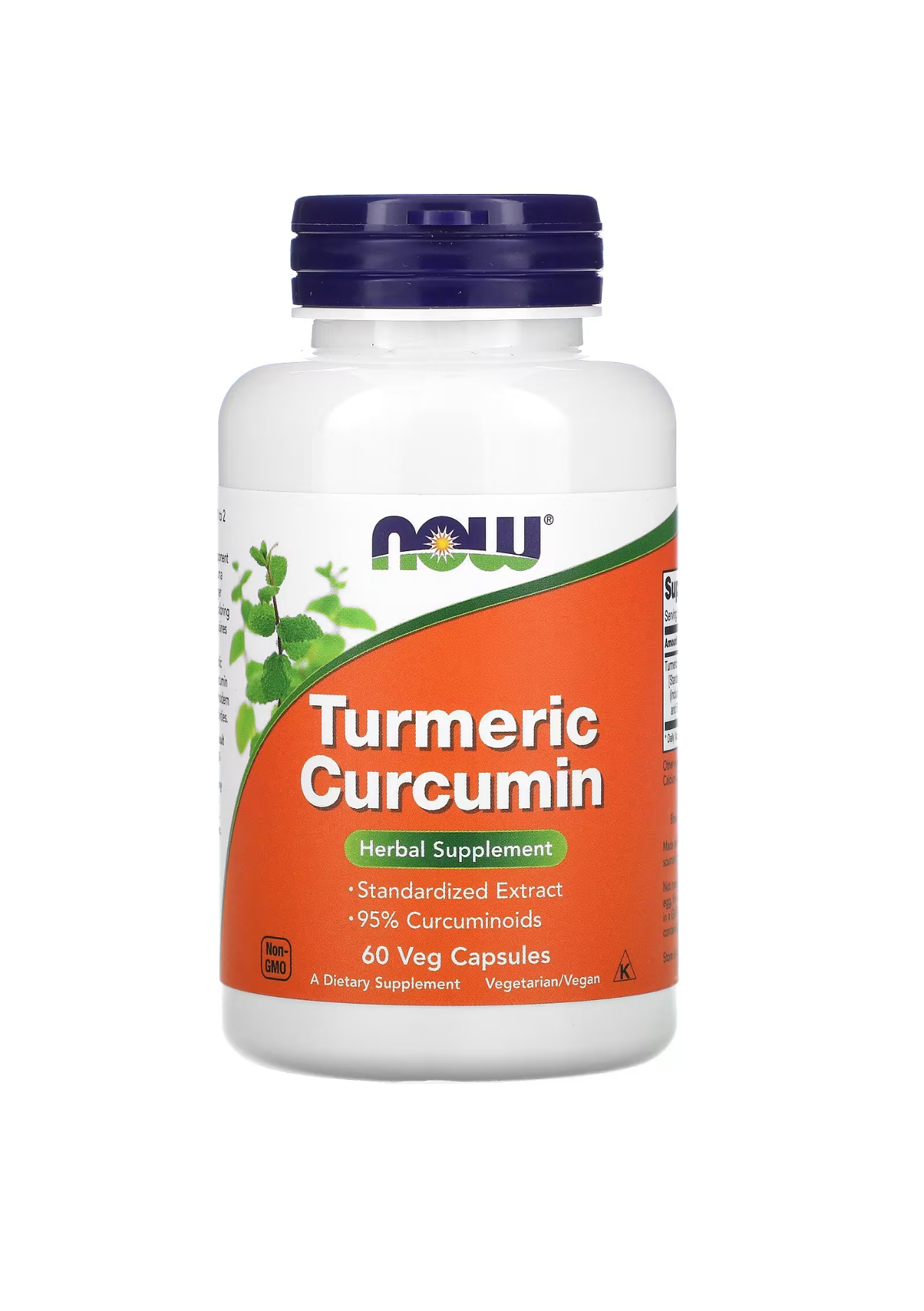 Now Foods Turmeric Curcumin 60 Veg Capsules (665mg Piece)